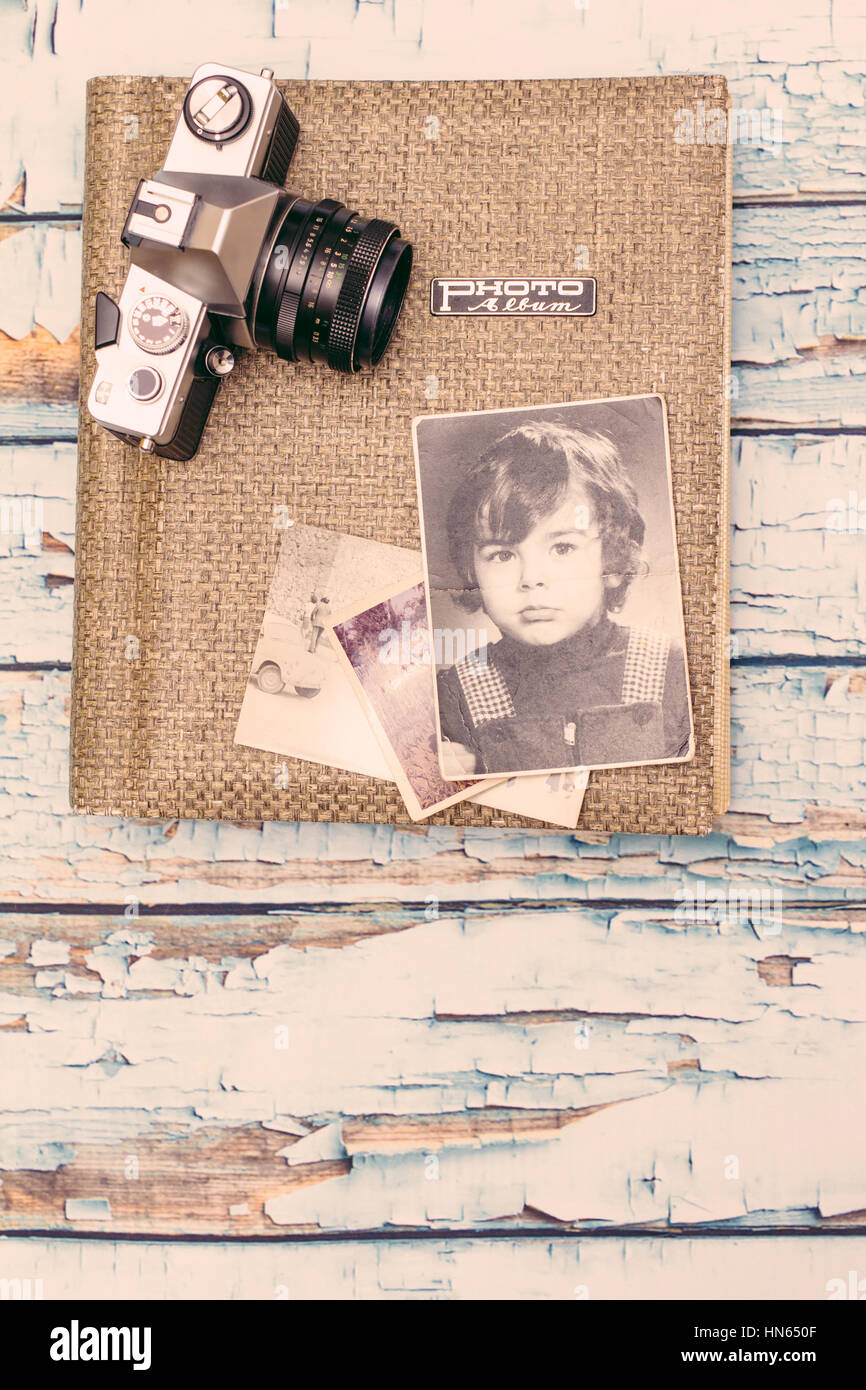 Old photograph album memories Stock Photo - Alamy