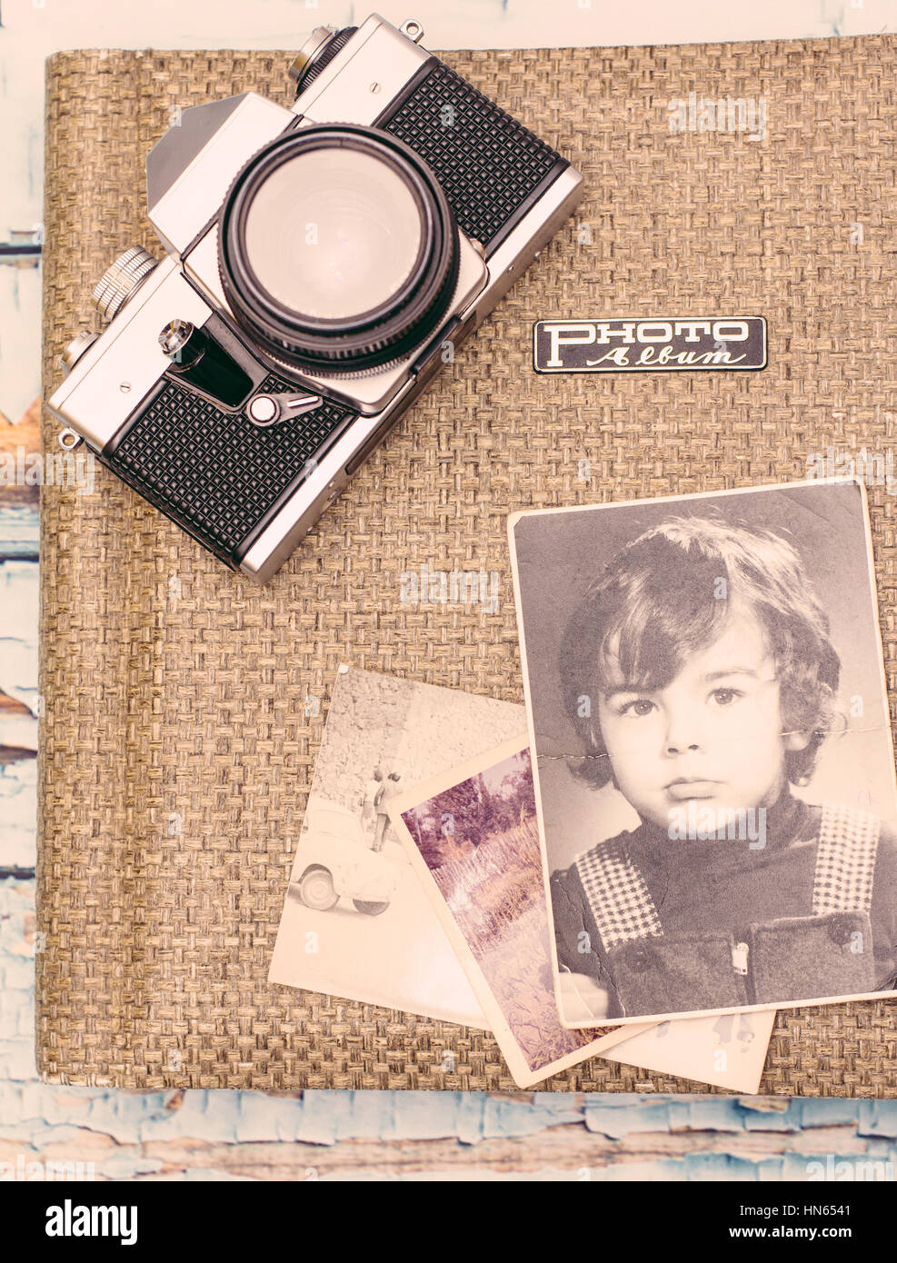 Old photograph album memories Stock Photo - Alamy