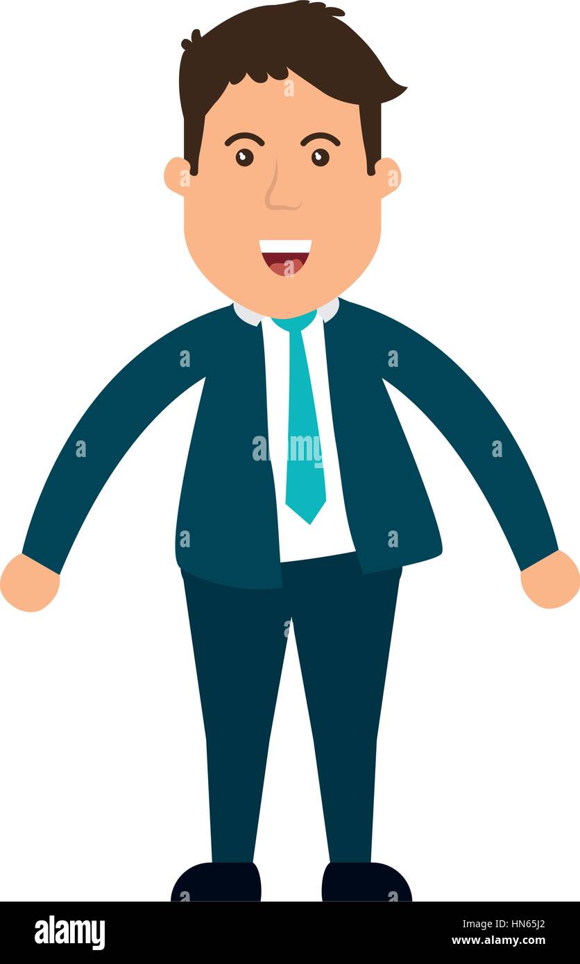 successful businessman cartoon icon vector illustration graphic design ...