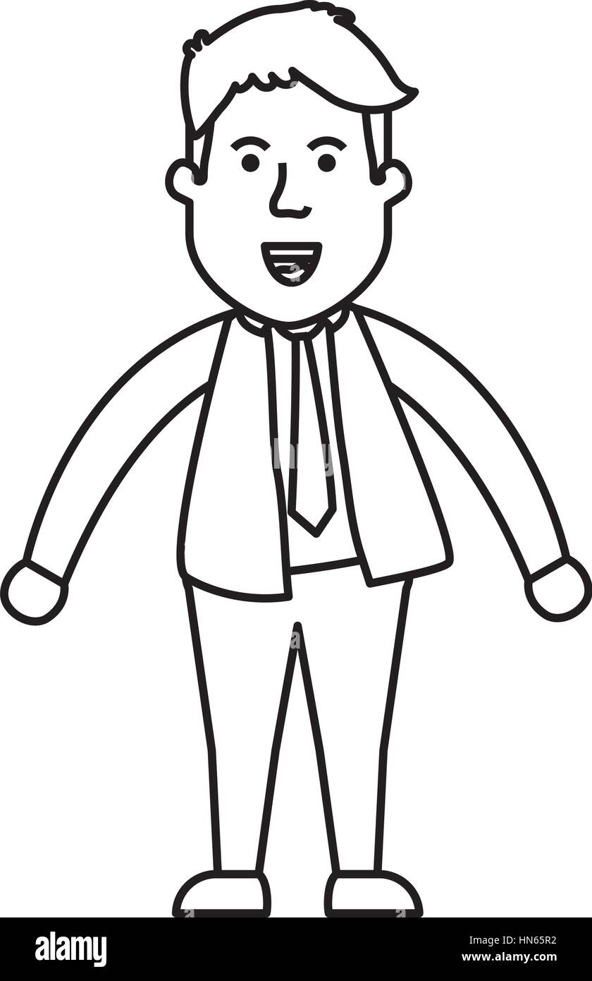 successful businessman cartoon icon vector illustration graphic design ...