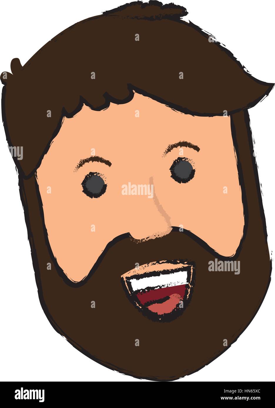 Happy man smiling icon vector illustration graphic design Stock Vector ...