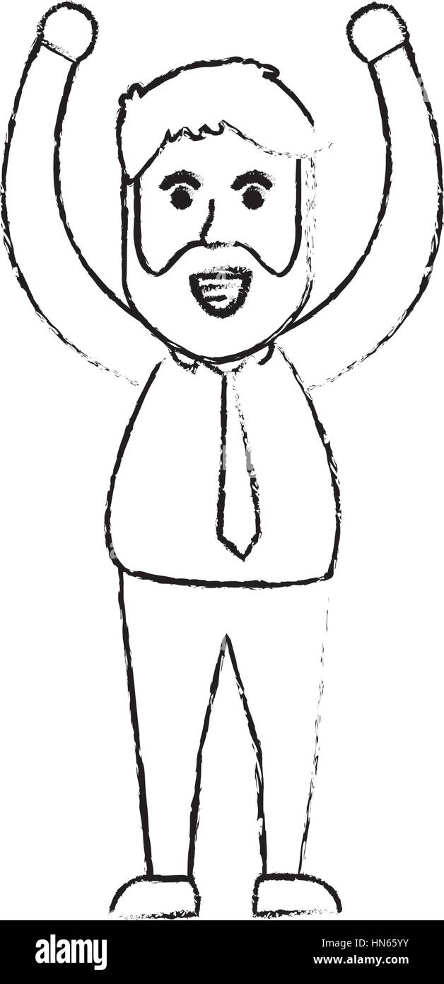 successful businessman cartoon icon vector illustration graphic design ...