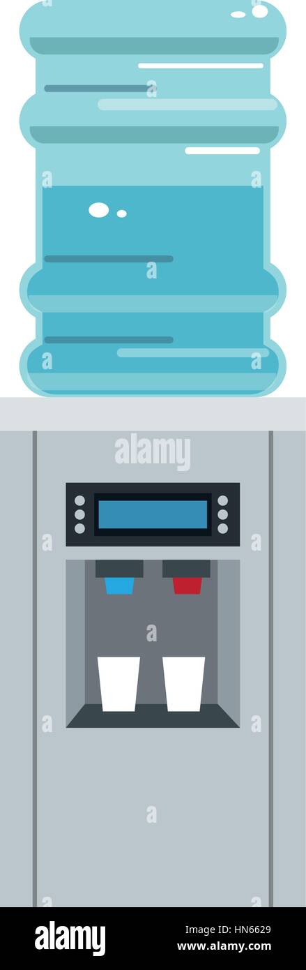Clear glass water dispenser Stock Vector Images - Alamy