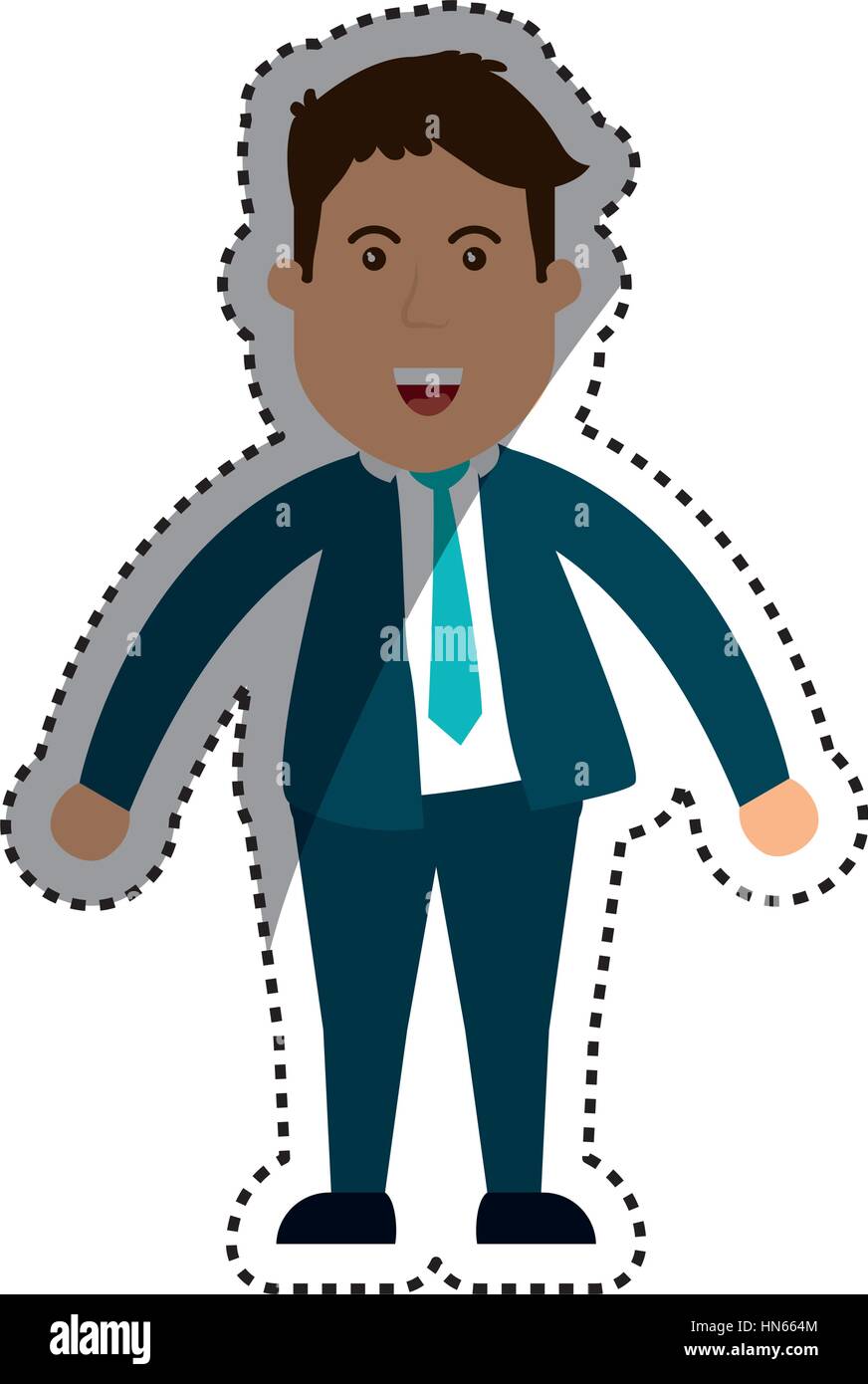 successful businessman cartoon icon vector illustration graphic design ...