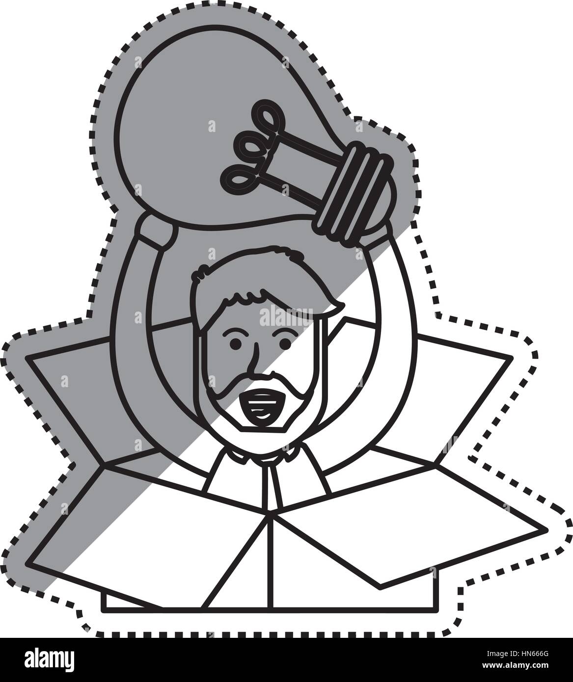 successful businessman cartoon icon vector illustration graphic design ...