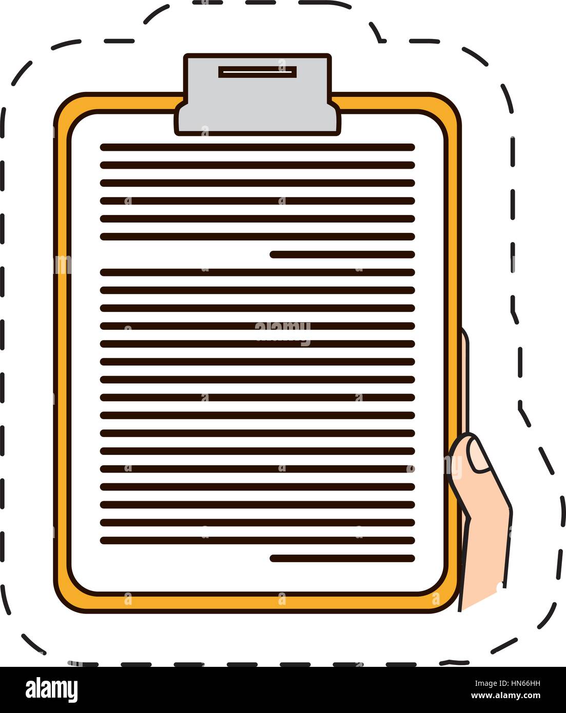 clipboard in the hand icon image Stock Vector Image & Art - Alamy