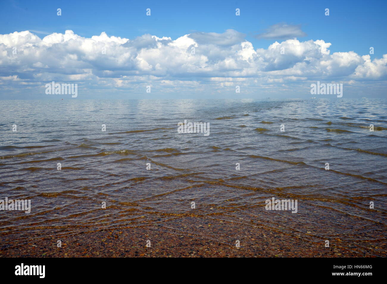 Whitstable beach waves Stock Photo - Alamy