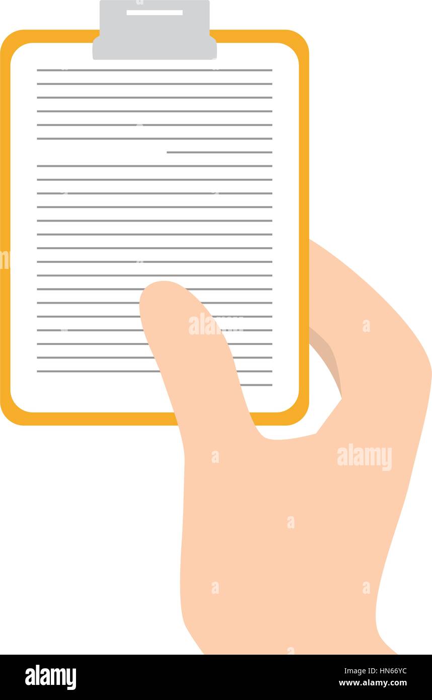 Businessman pen write in clipboard Stock Vector Images - Alamy