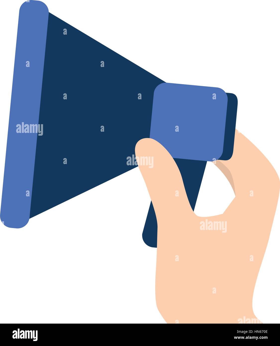 megaphone in the hand icon image Stock Vector Image & Art - Alamy