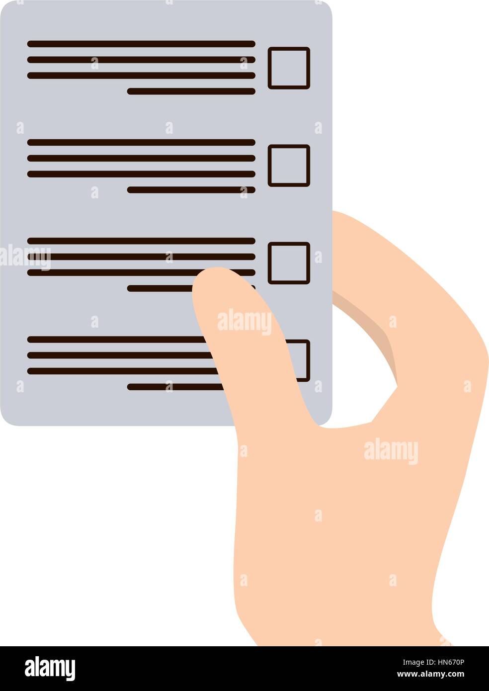 official documents in the hand icon design Stock Vector Image & Art - Alamy