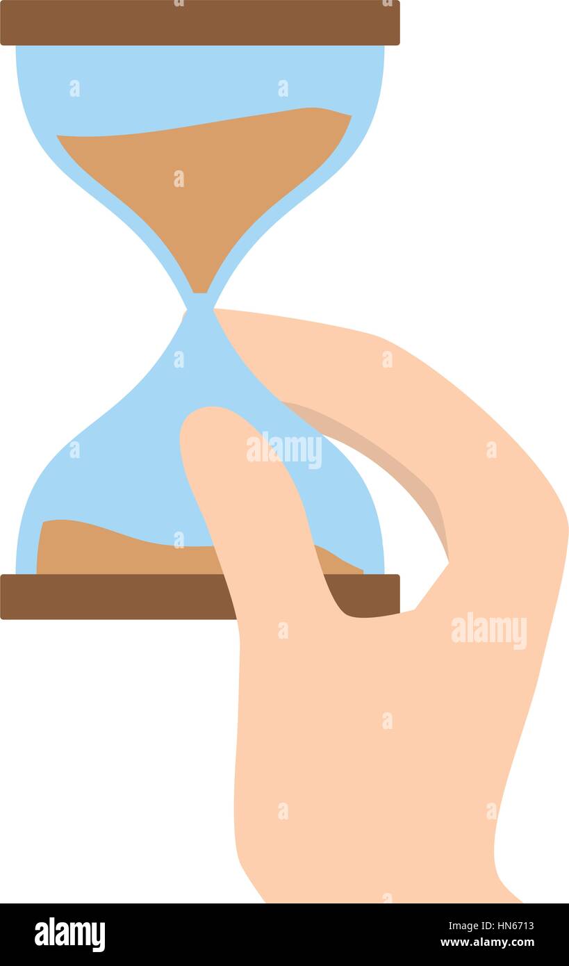 hourglass in the hand icon image Stock Vector Image & Art - Alamy