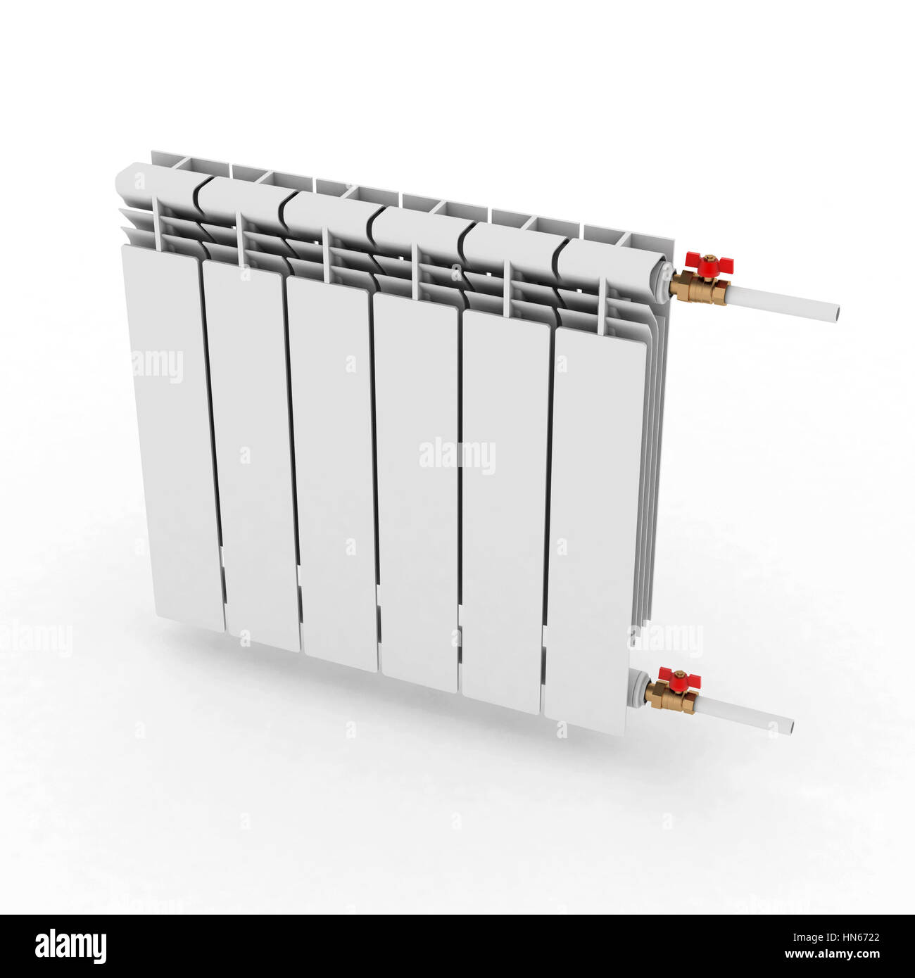 radiator to heat the room, on a white background 3D illustration Stock ...