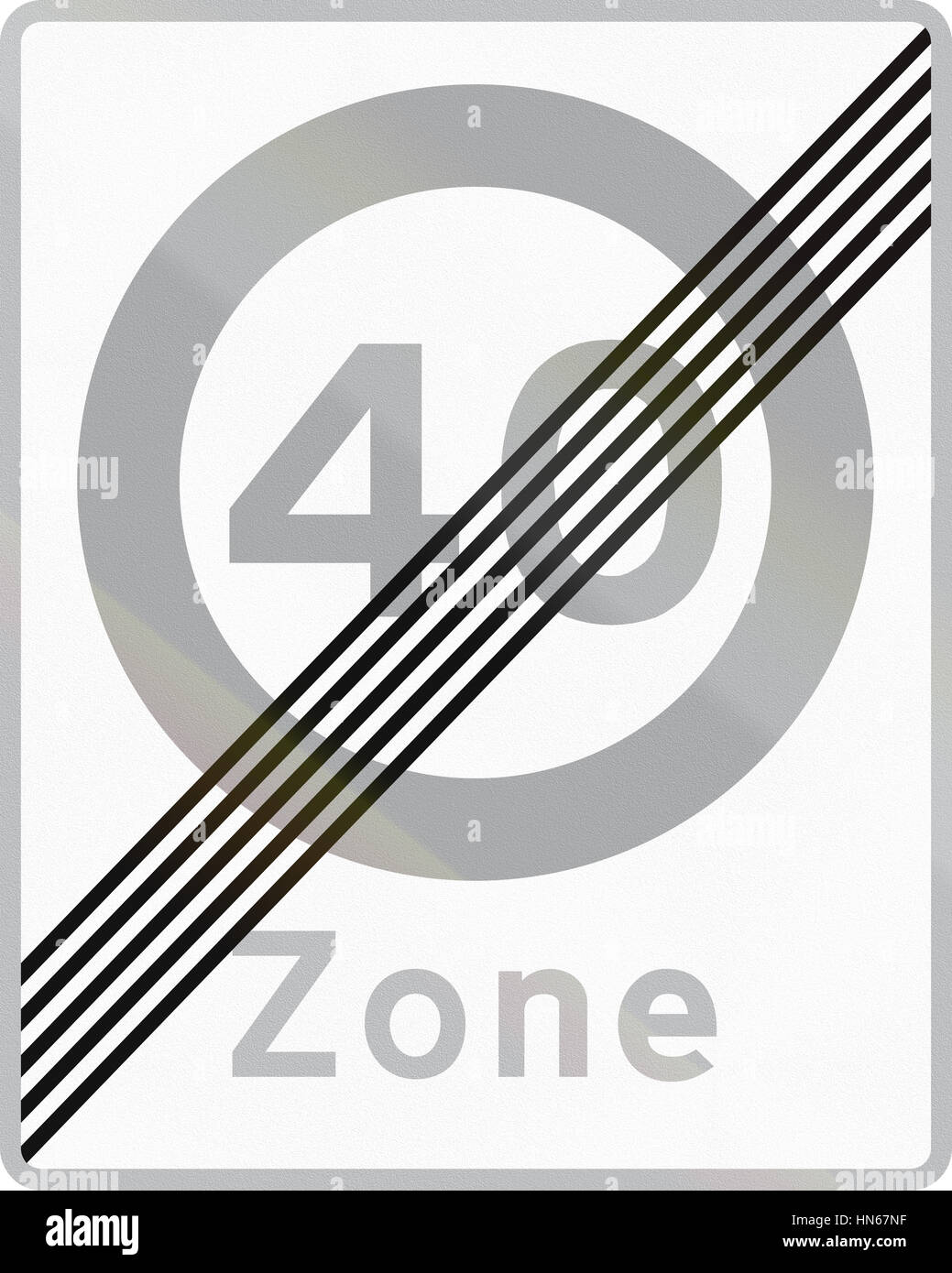End Speed Restriction Traffic Sign High Resolution Stock Photography ...