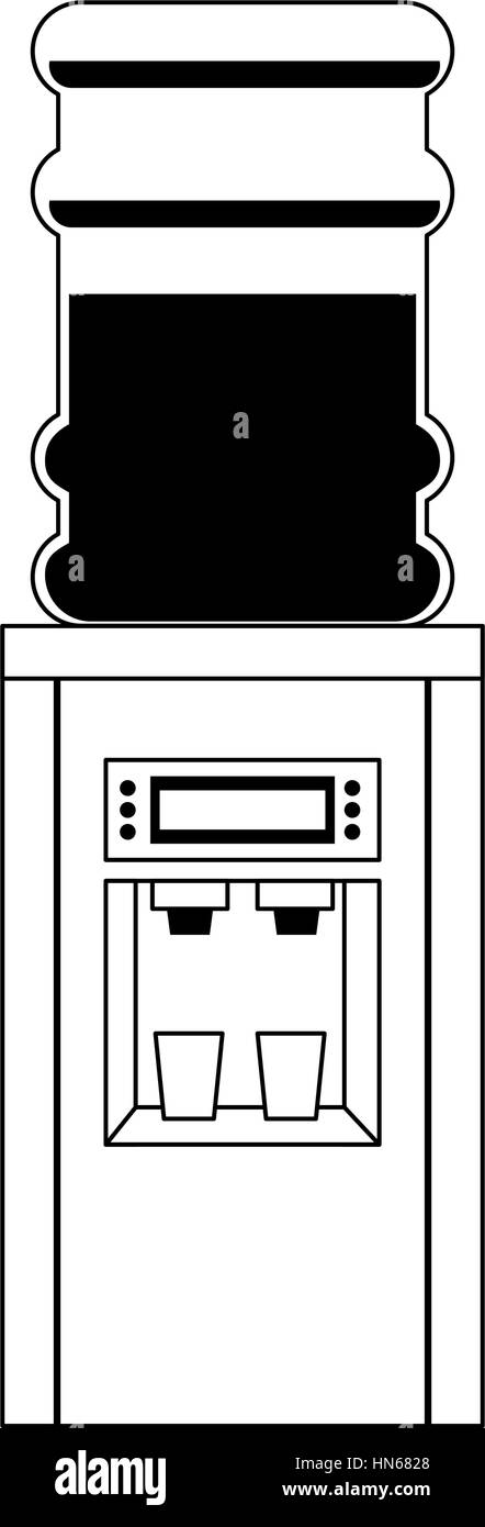 Metal water dispenser Stock Vector Images - Alamy