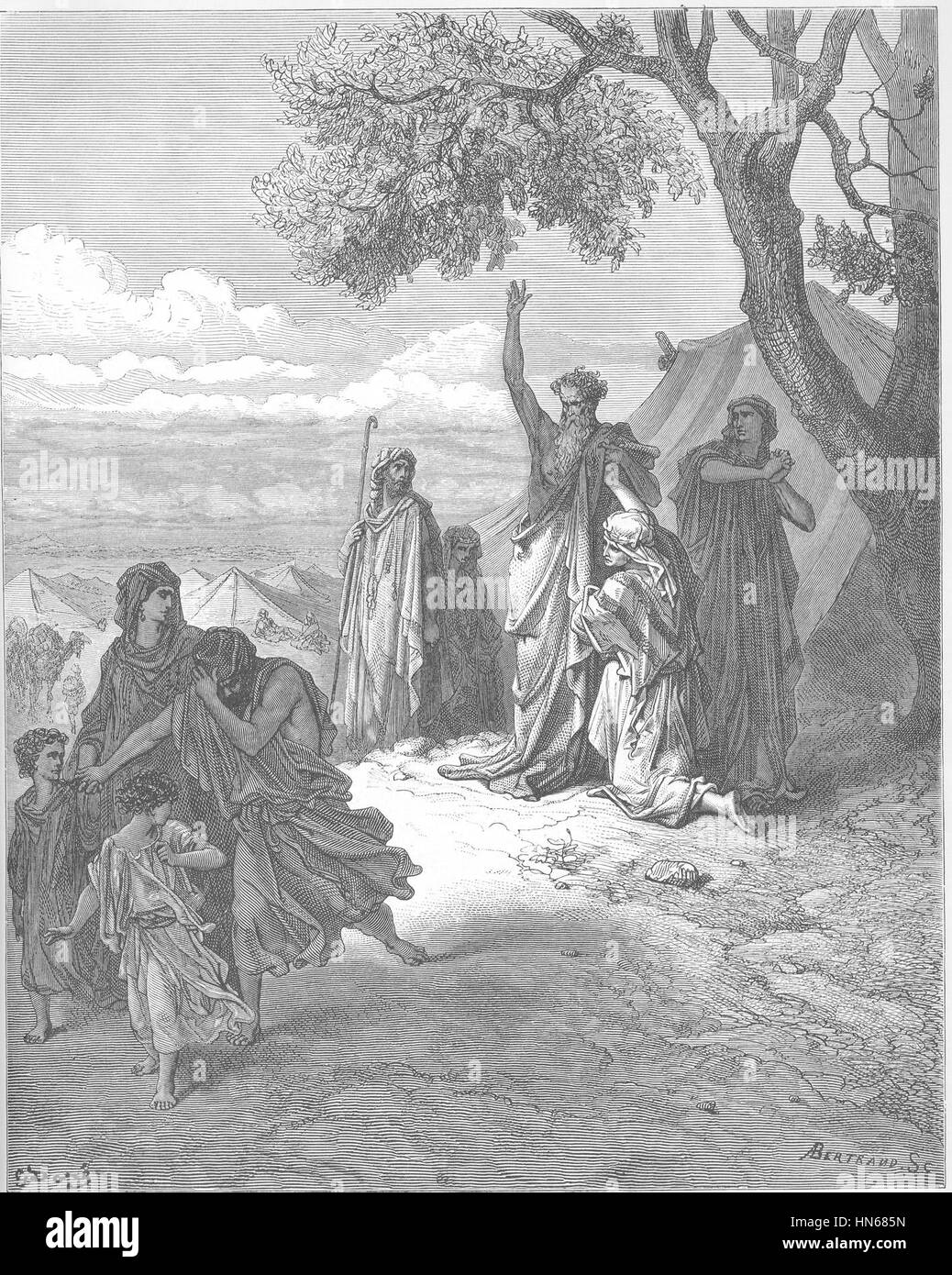 009.Noah Curses Ham and Canaan Stock Photo - Alamy