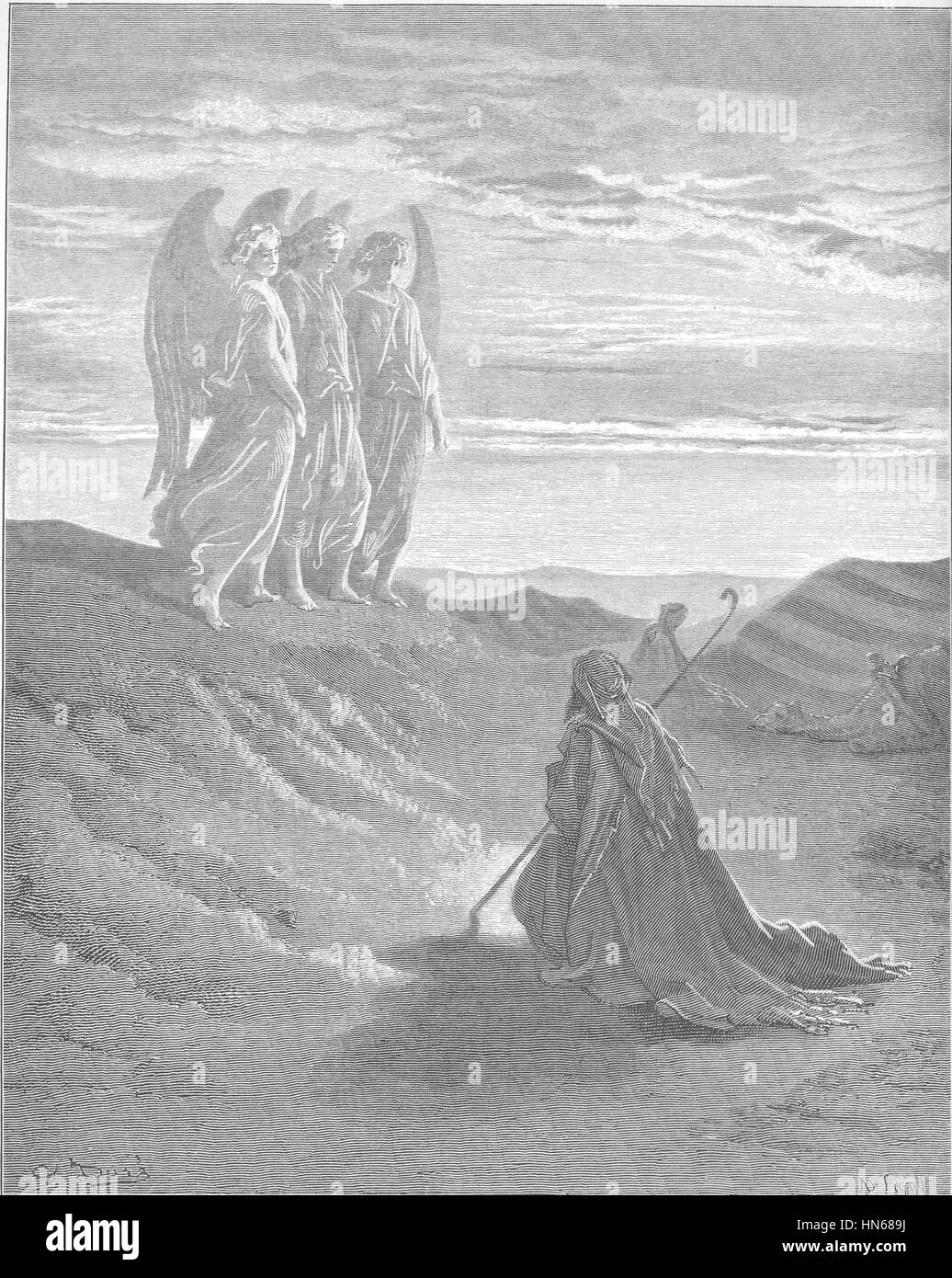 Three angels with abraham hi-res stock photography and images - Alamy