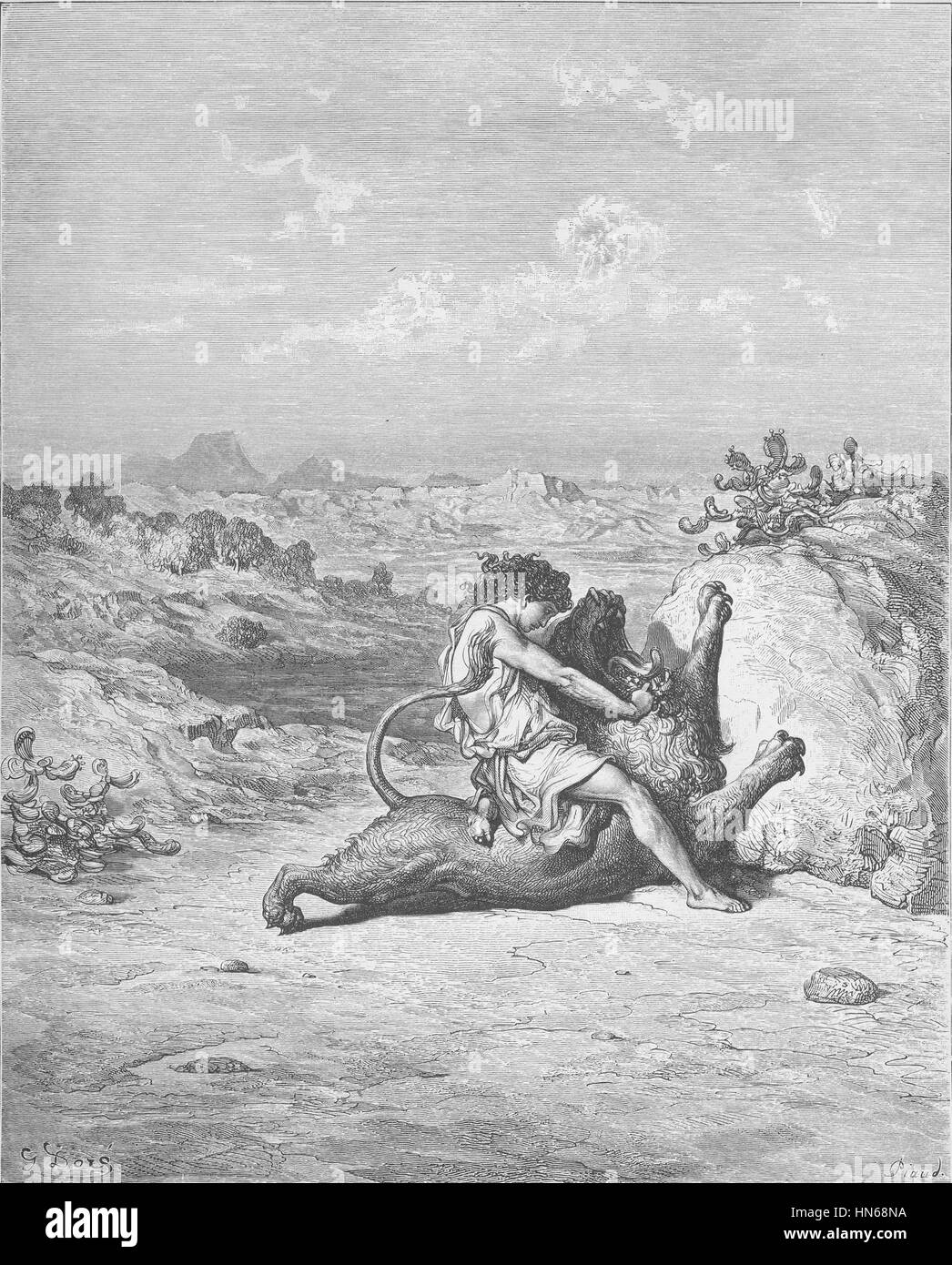 David or samson and the lion hi-res stock photography and images - Alamy