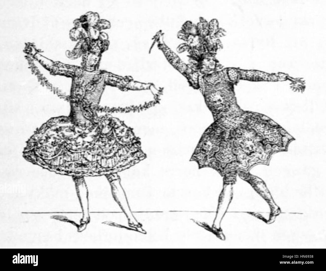 '105-Franska balettkostymer' is a historical design featuring French ...