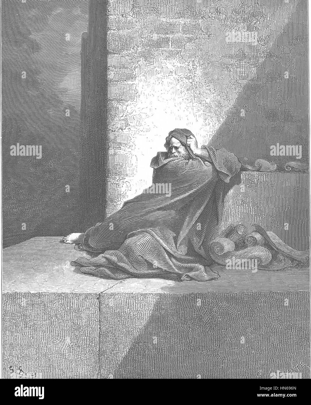 Prophet jeremiah painting Black and White Stock Photos & Images - Alamy