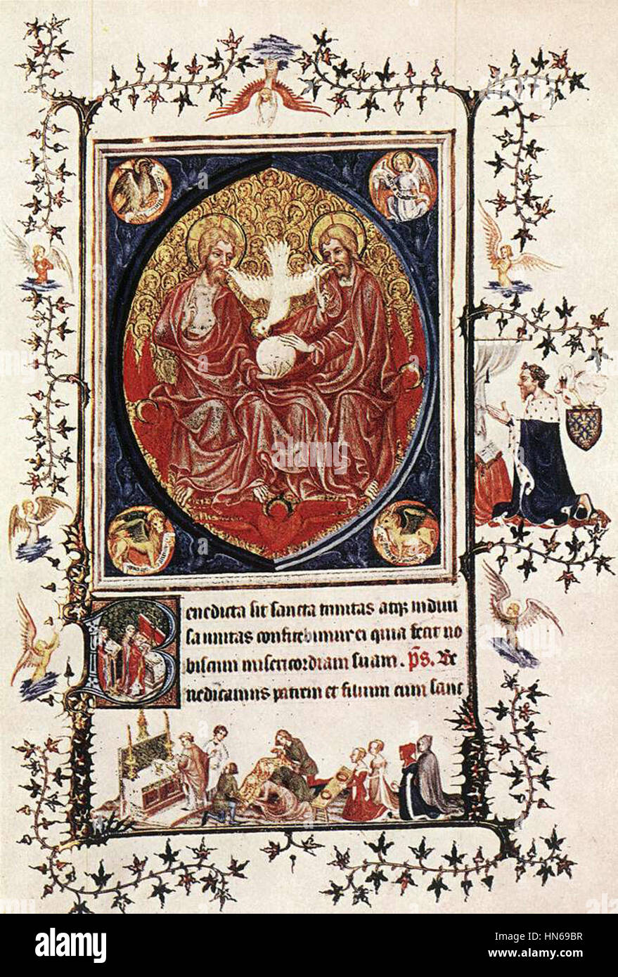 14th-century painters - Page from the Très Belles Heures de Notre Dame de Jean de Berry ...