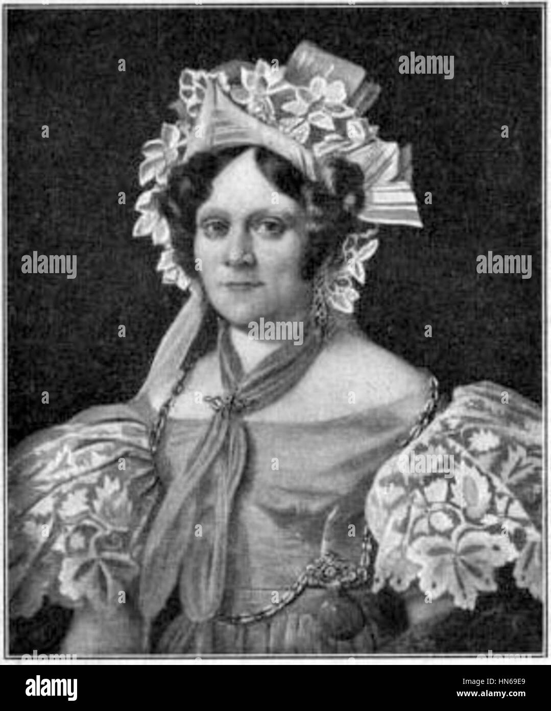 This portrait depicts Karolina Bock, a subject from the 17th century ...