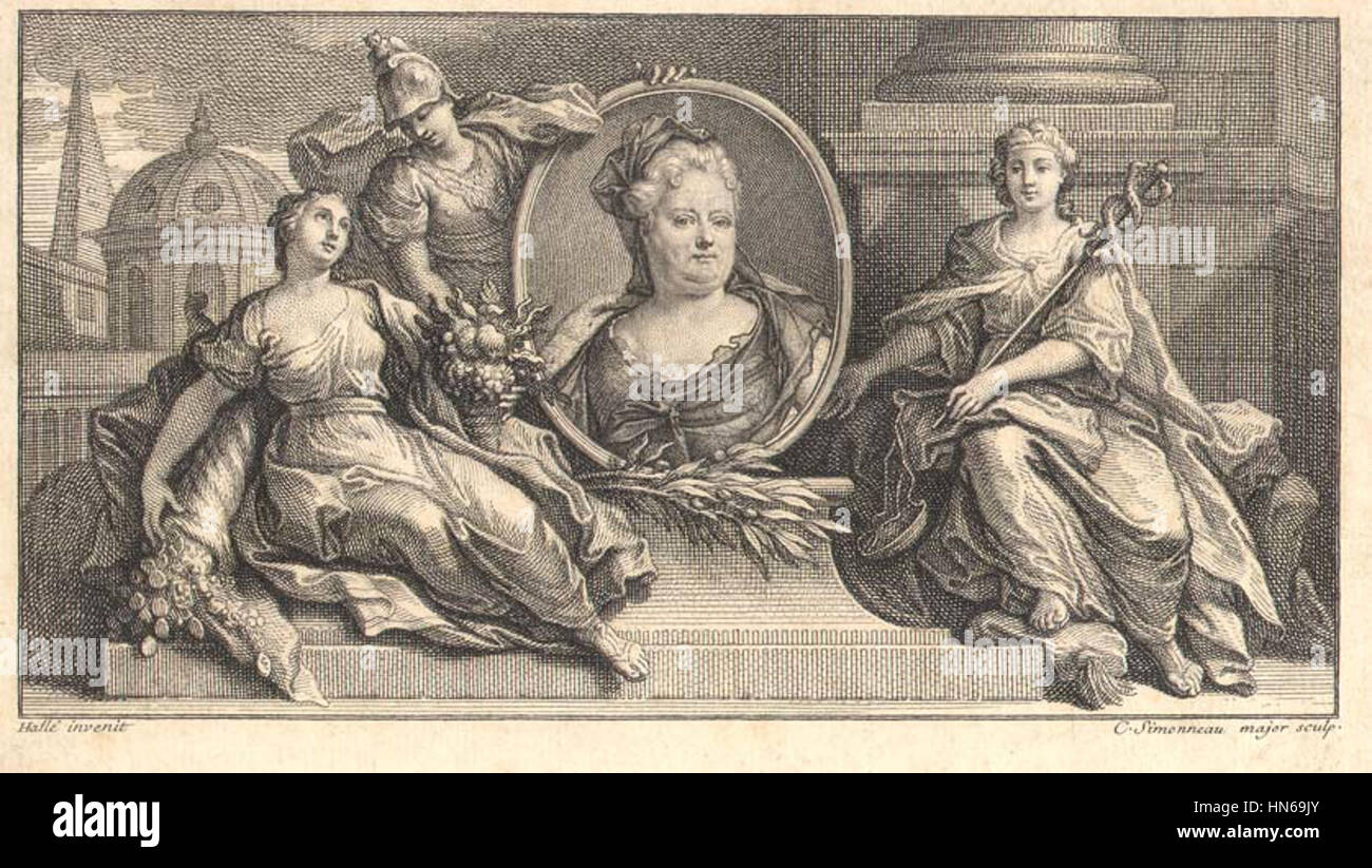 This portrait from 1713 depicts the Duchesse d'Orlans, capturing the ...