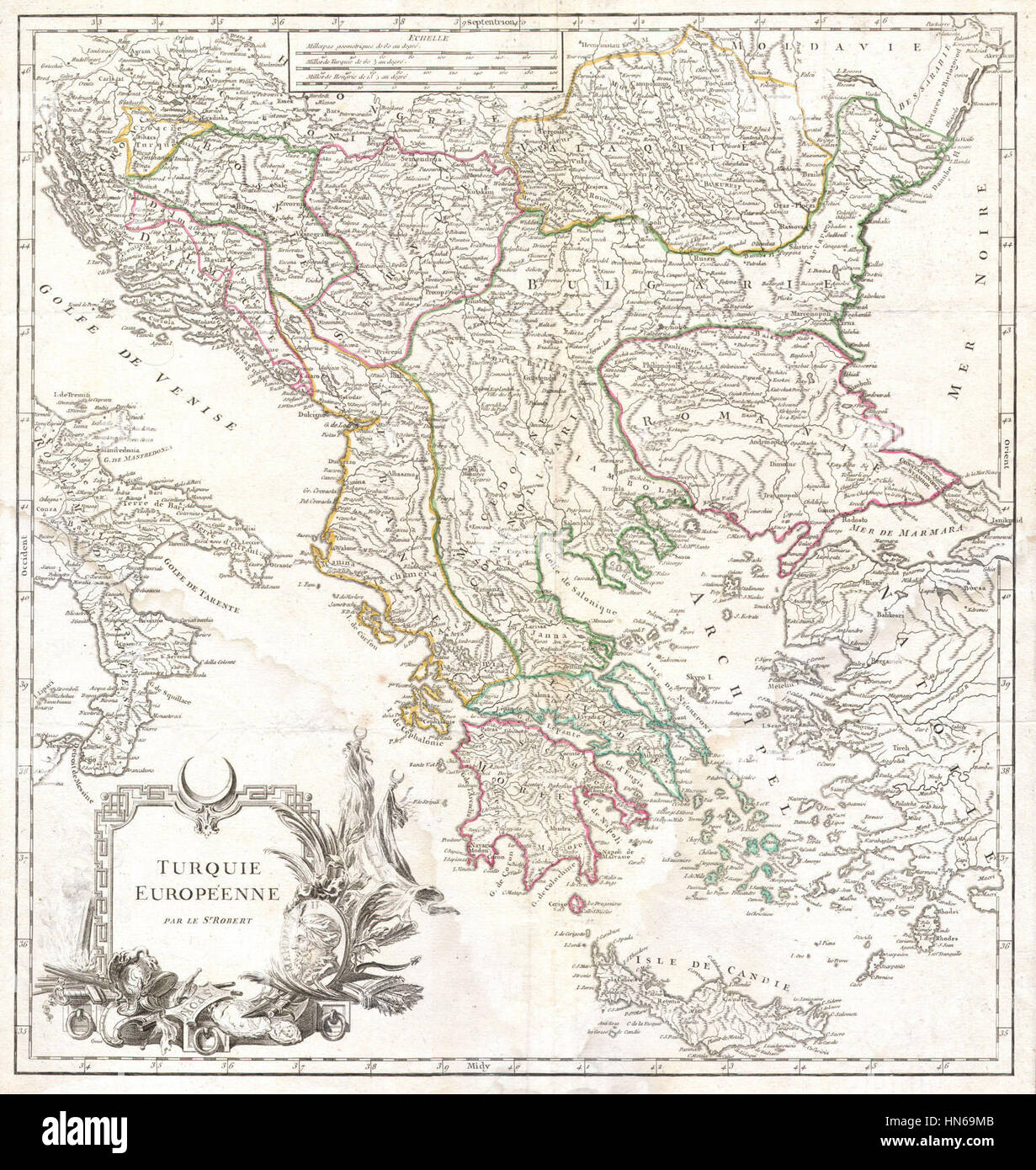 Historical albania map hi-res stock photography and images - Alamy