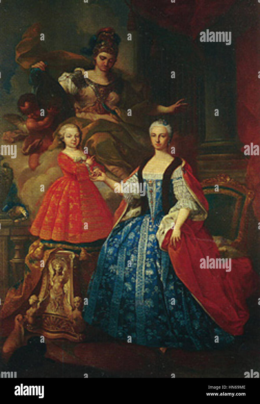 overlooked by Athena by Giuseppe Duprà, 1755 portrait of Maria Antonia ...