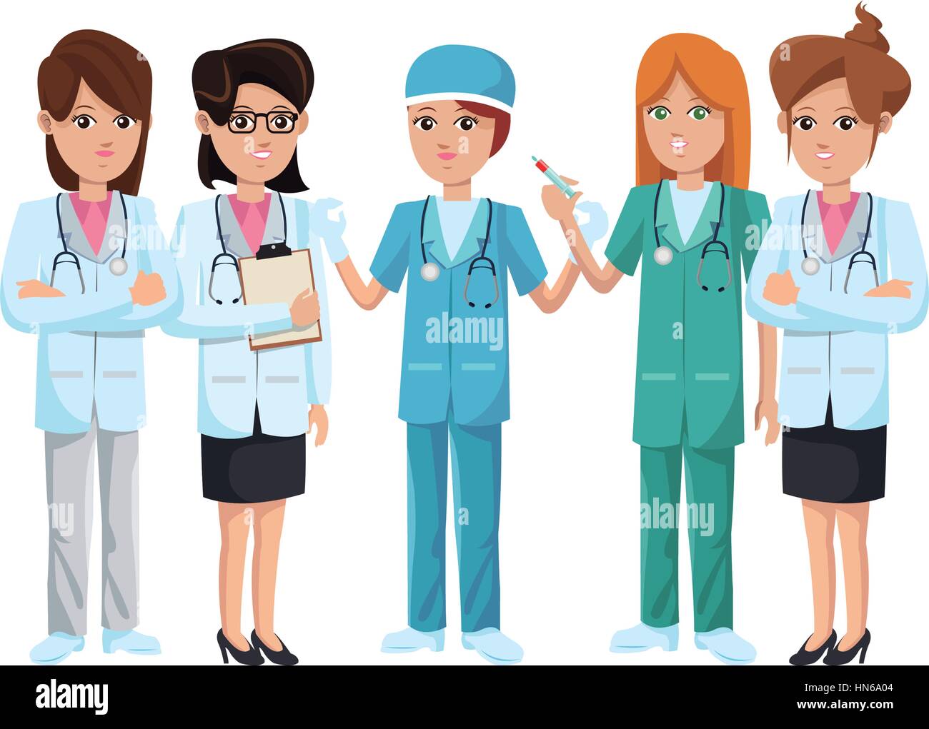 Clinical professionals Stock Vector Images - Alamy