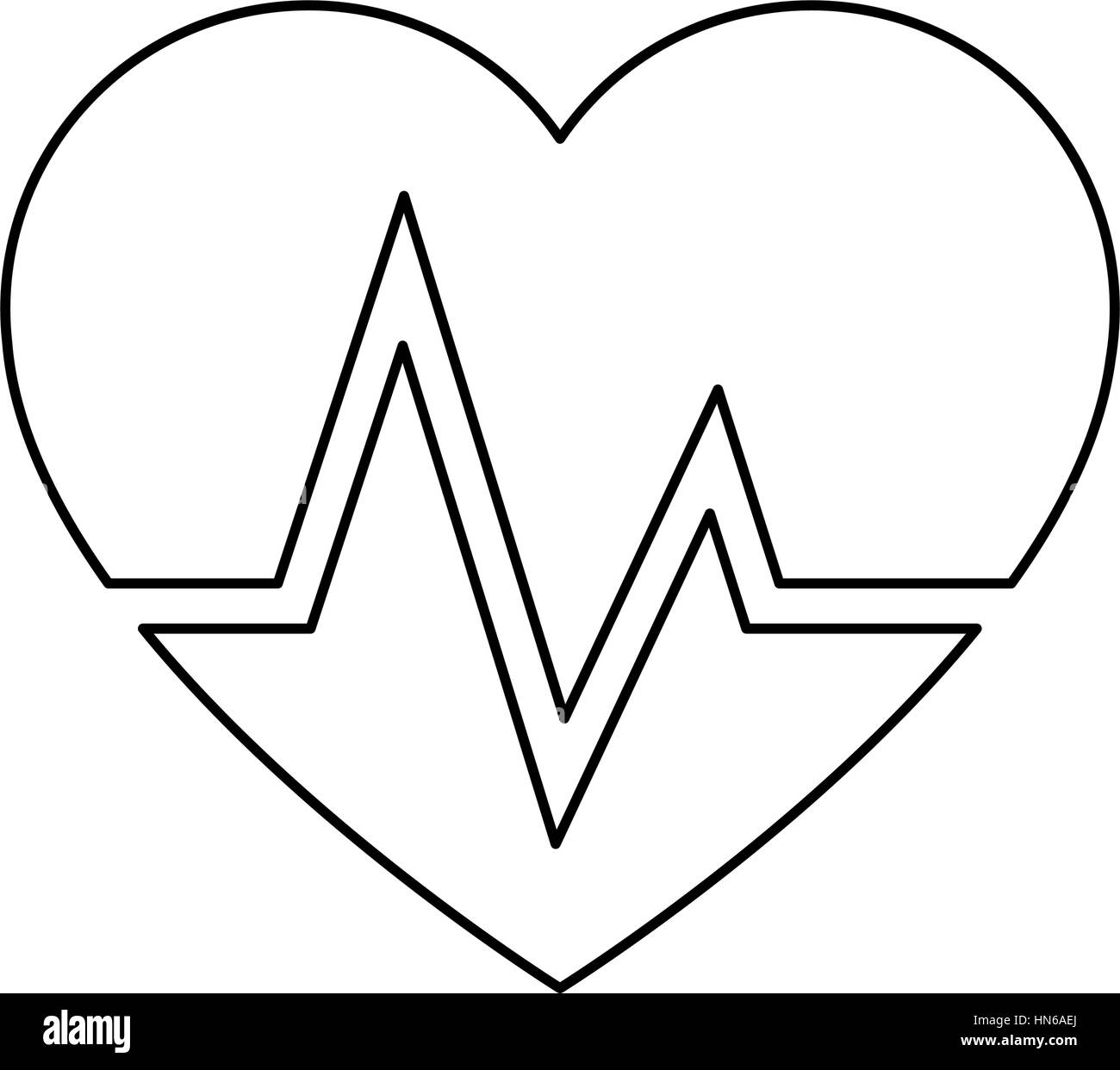 cardio heart icon Stock Vector Image & Art - Alamy