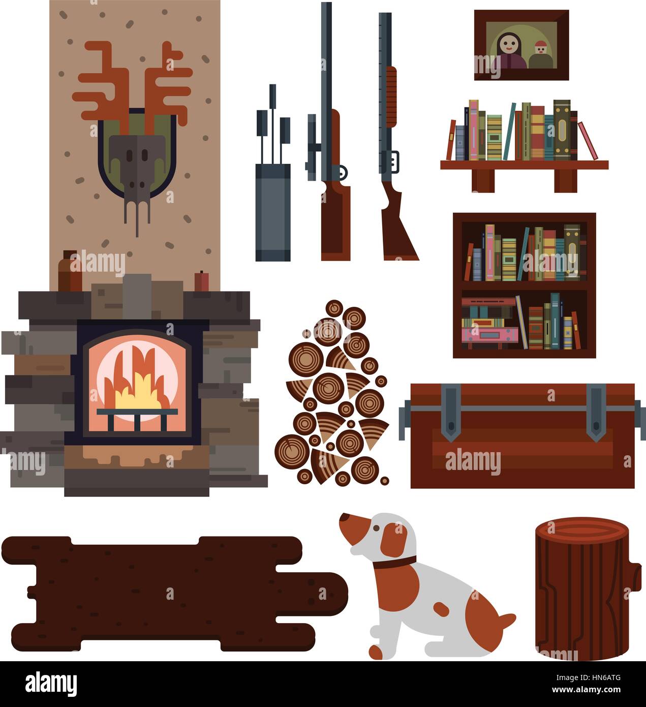 Shotgun house Stock Vector Images - Alamy