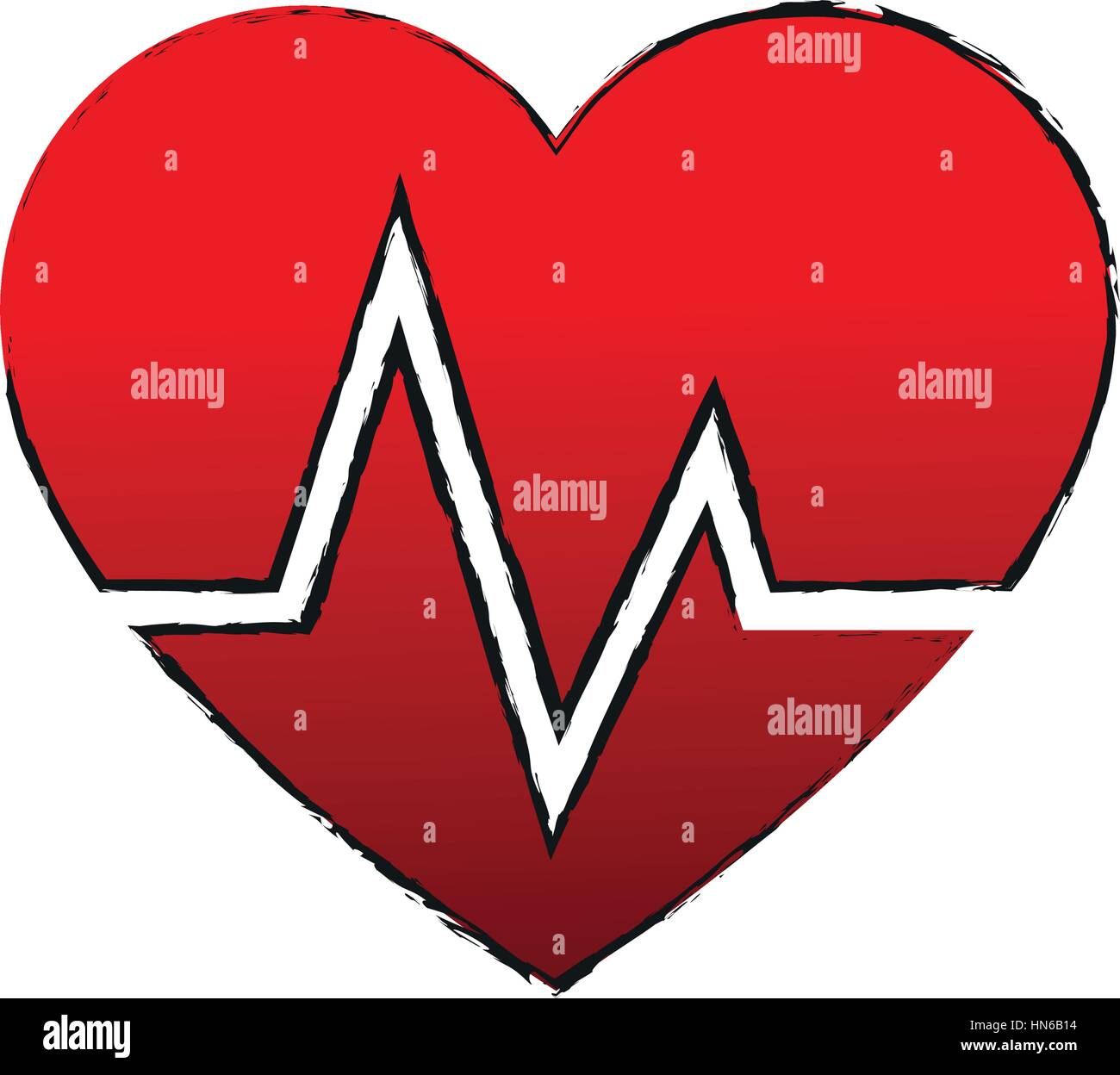 cardio heart icon Stock Vector Image & Art - Alamy