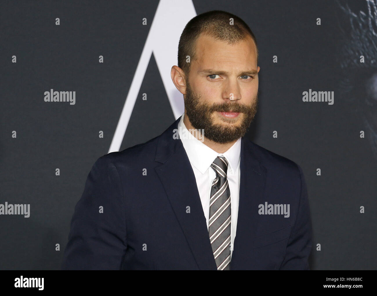 Jamie Dornan at the Los Angeles premiere of 'Fifty Shades Darker' held ...