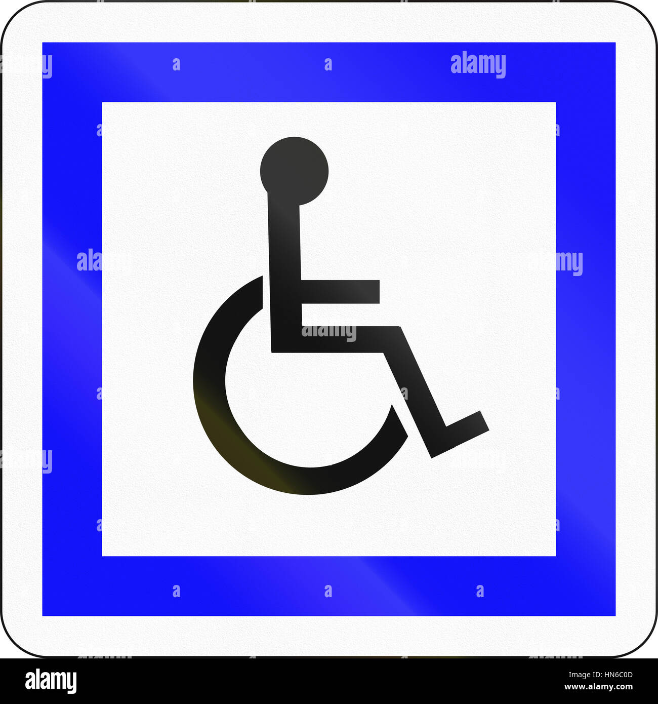 Road sign used in France - disabled people Stock Photo - Alamy