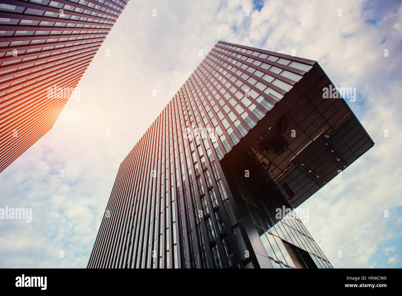 night city Dusseldorf. hotel Hyatt. Germany Beauty world Stock Photo ...