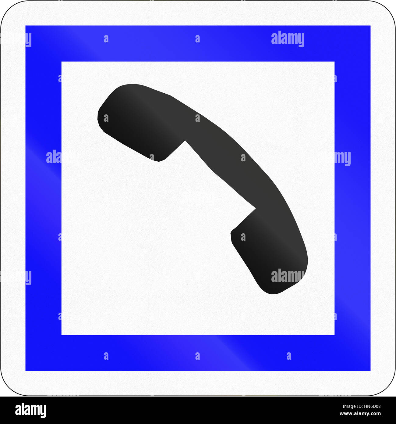 Road sign used in France - Telephone Stock Photo - Alamy