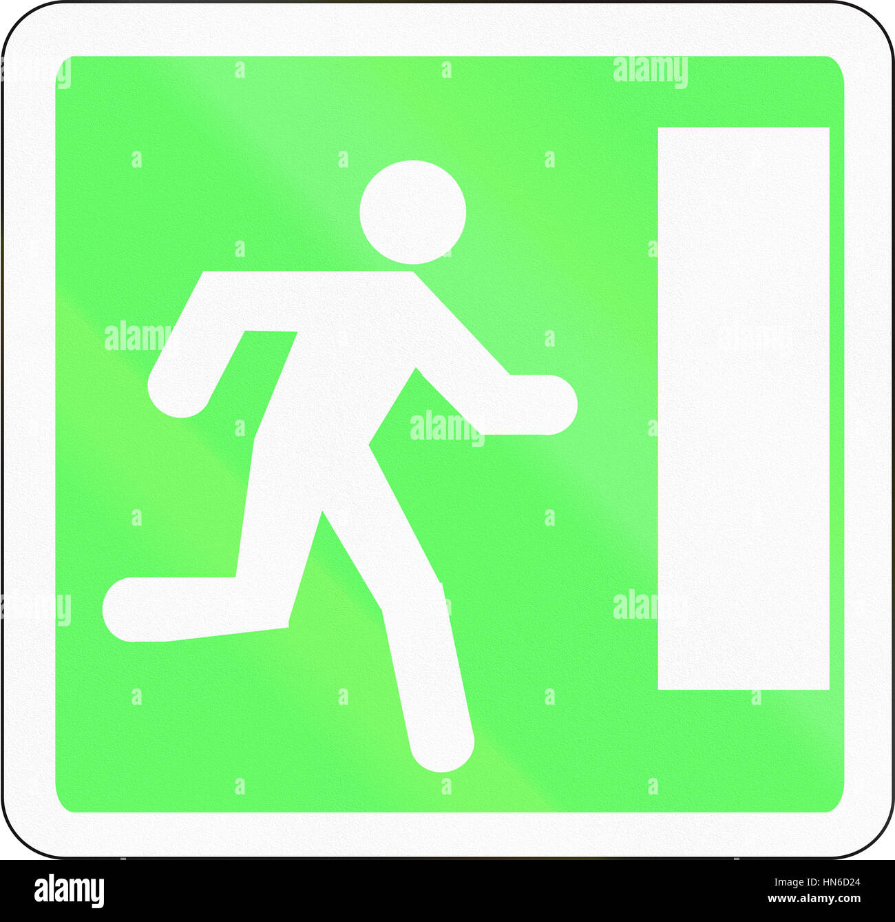 French informational road sign - Emergency exit sign Stock Photo - Alamy
