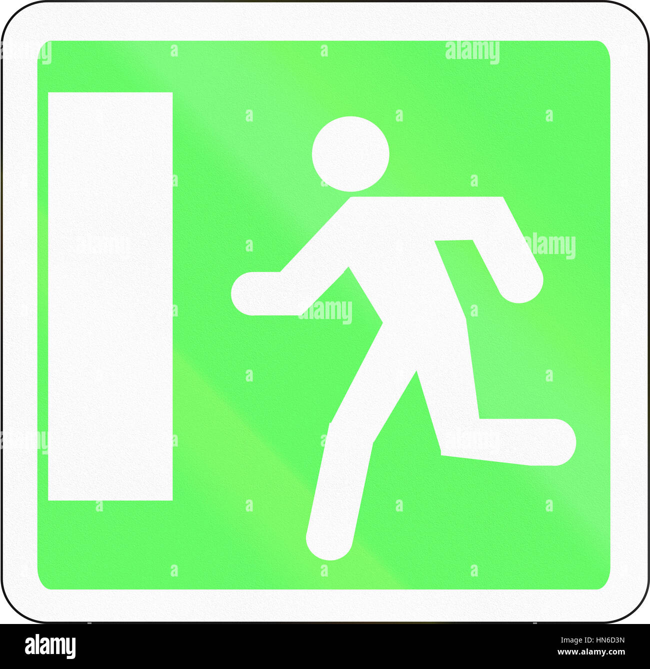 French informational road sign - Emergency exit sign Stock Photo - Alamy