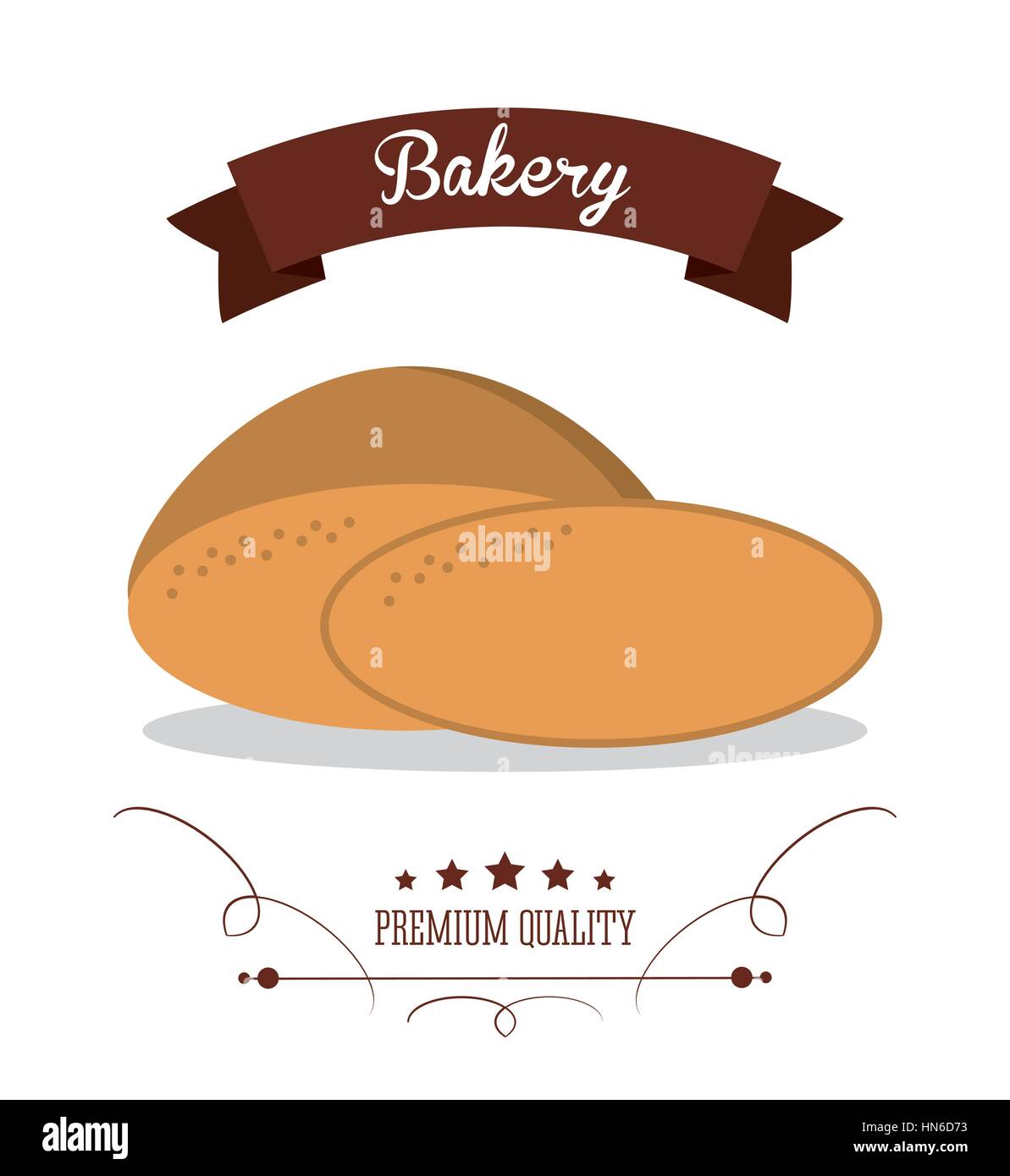 Round premium label wheat Stock Vector Images - Alamy