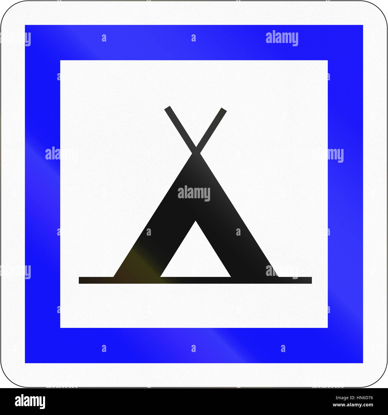 Road sign used in France - Camping site Stock Photo - Alamy