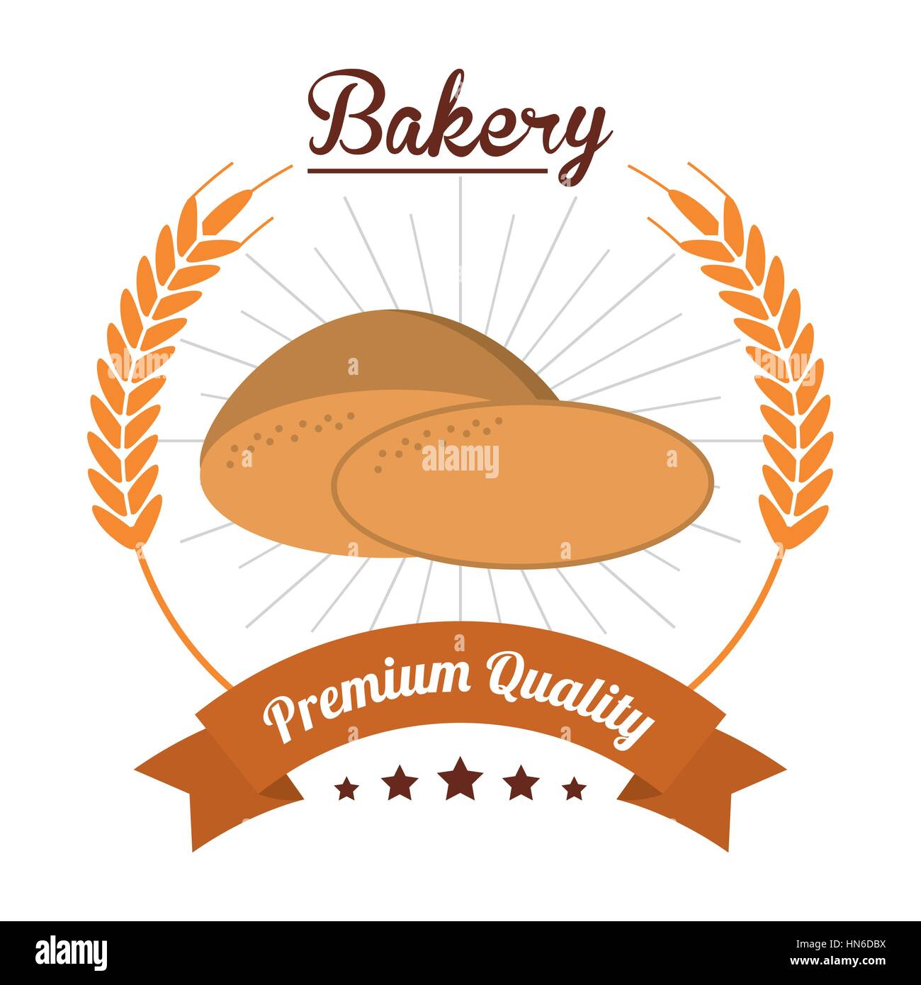 bakery bread premium quality label Stock Vector Image & Art - Alamy