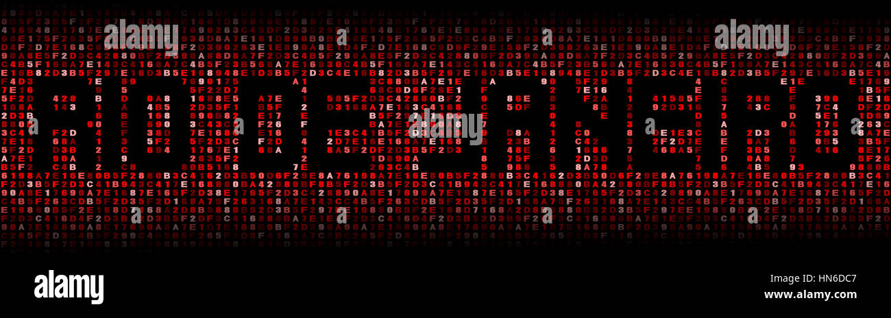 Rio de Janeiro text on hex code illustration Stock Photo - Alamy