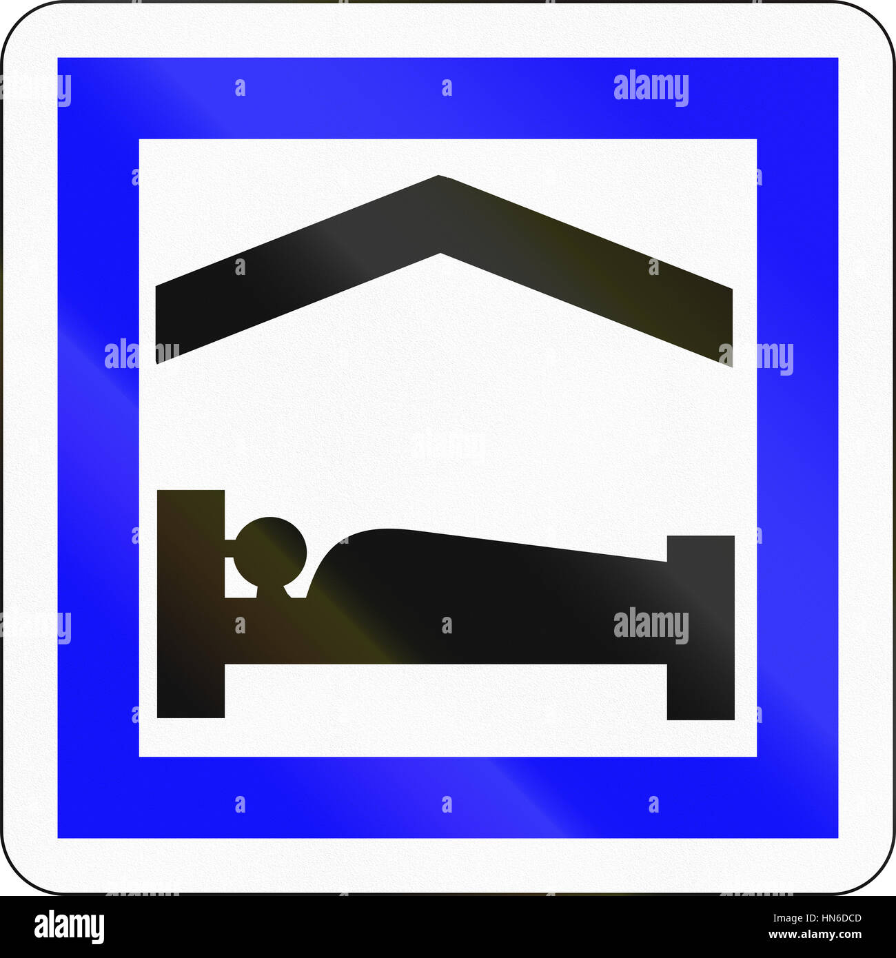 Road sign used in France - Hotel Stock Photo - Alamy