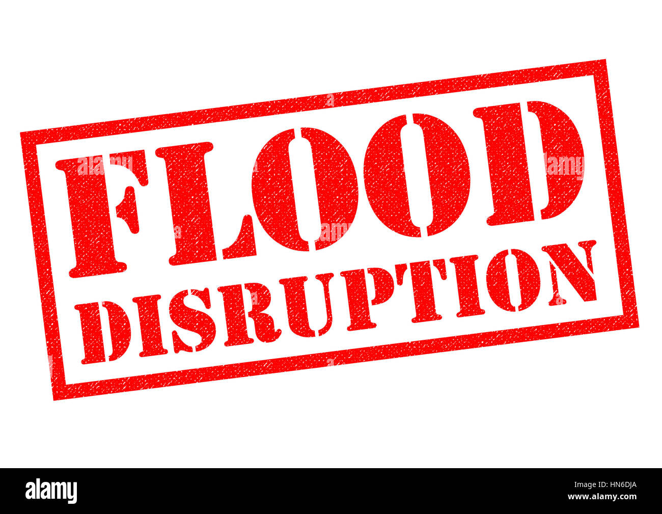 FLOOD DISRUPTION red Rubber Stamp over a white background Stock Photo ...
