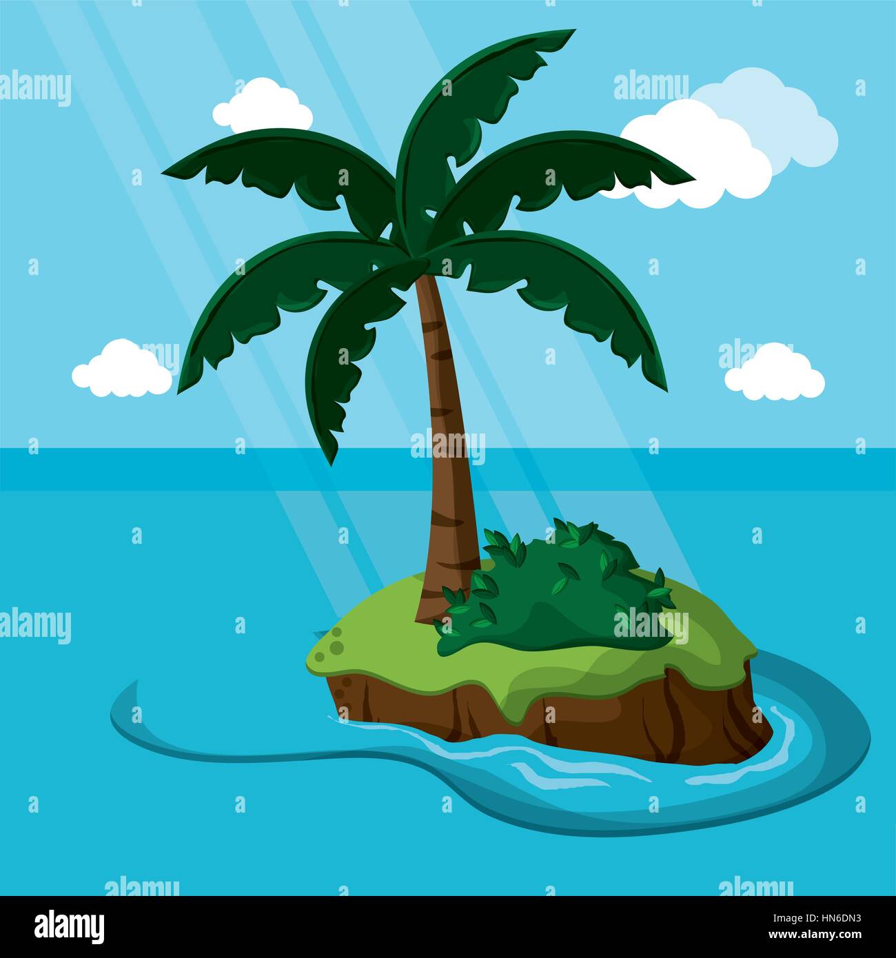 small island tropical sunlight nature Stock Vector Image & Art - Alamy