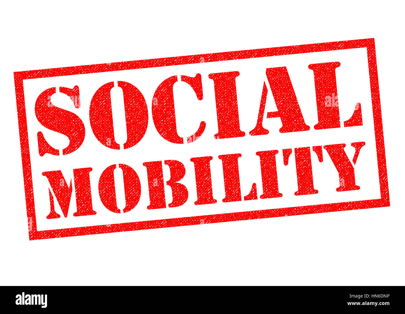 SOCIAL MOBILITY red Rubber Stamp over a white background Stock Photo ...