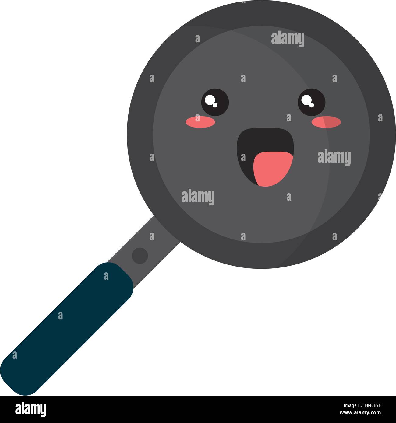 kawaii pan cooking funny icon Stock Vector Image & Art - Alamy