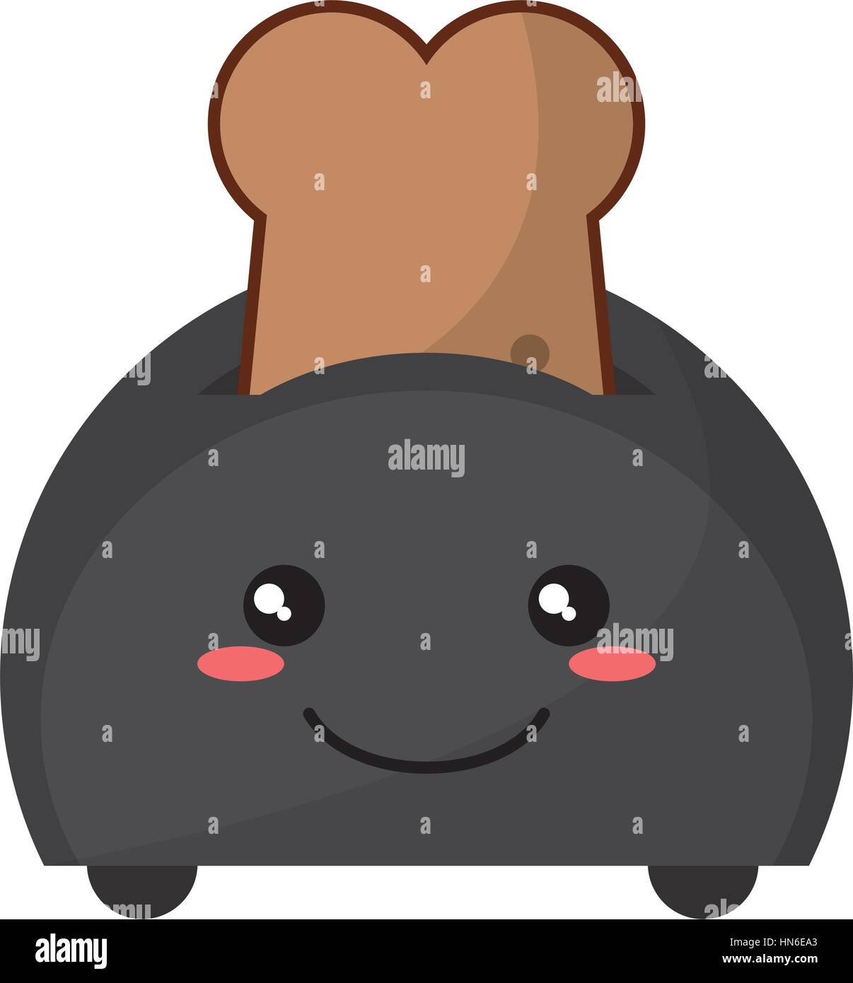 kawaii bread toaster smile Stock Vector Image & Art - Alamy