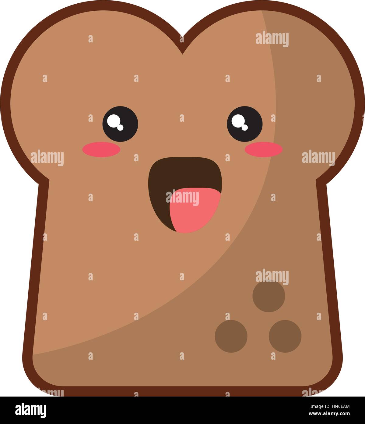 kawaii sliced bread icon Stock Vector Image & Art - Alamy