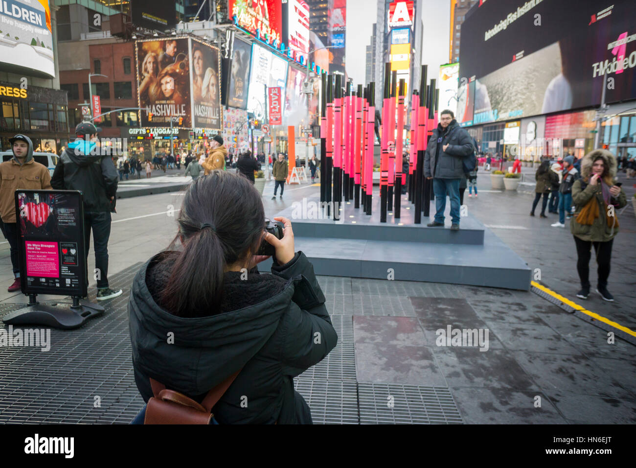 "We Were Strangers Once Too", the winner of the Times Square Valentine ...